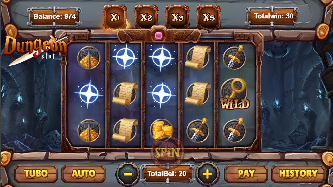 Dungeon Slot - HTML5 Game by slotgen | CodeCanyon
